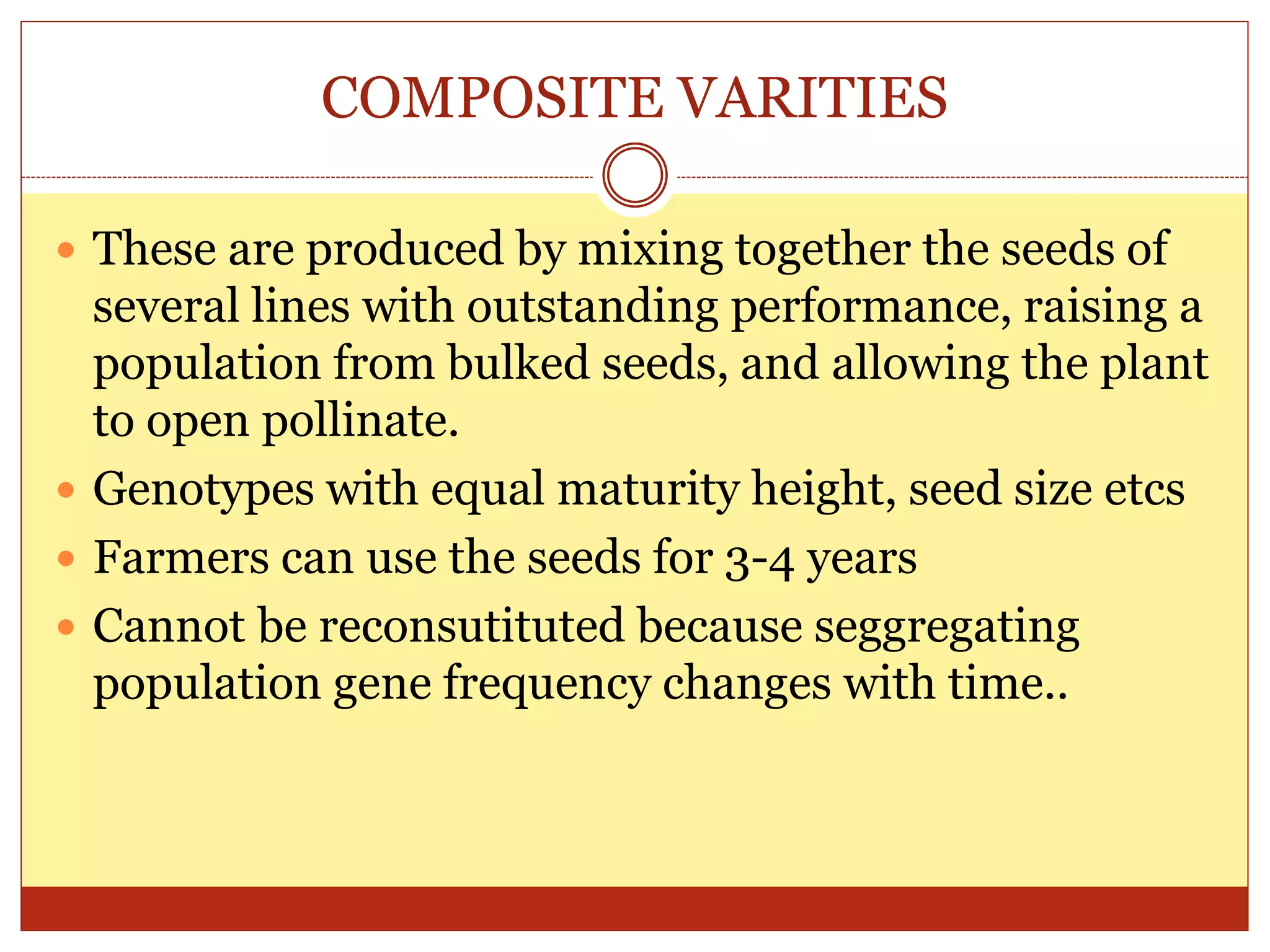 Breeding methods in cross pollinated crops | PPTX