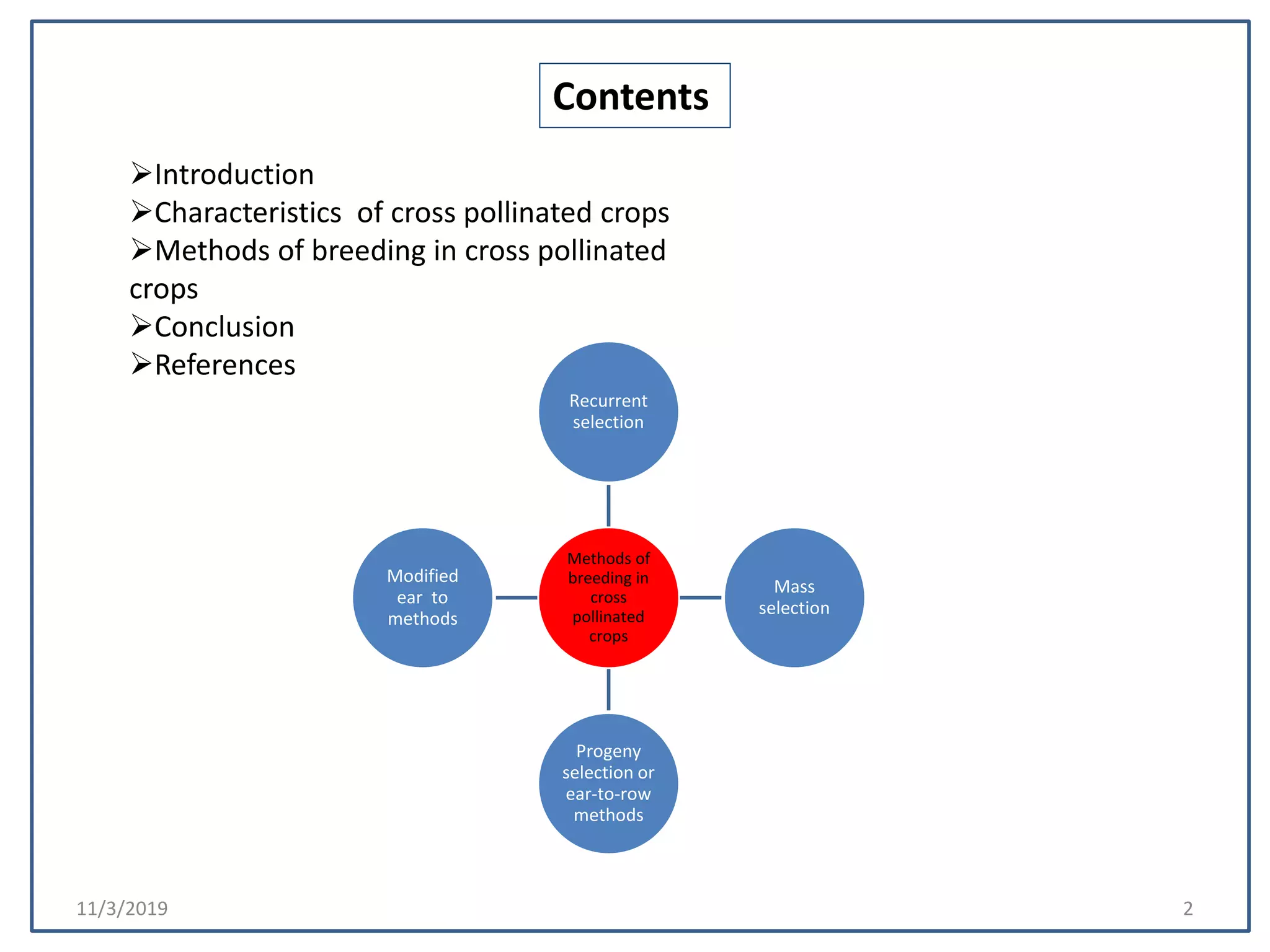 Breeding methods in cross pollinated crops | PPTX