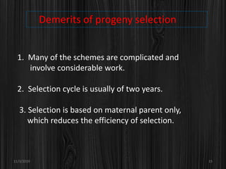 Breeding methods in cross pollinated crops | PPTX