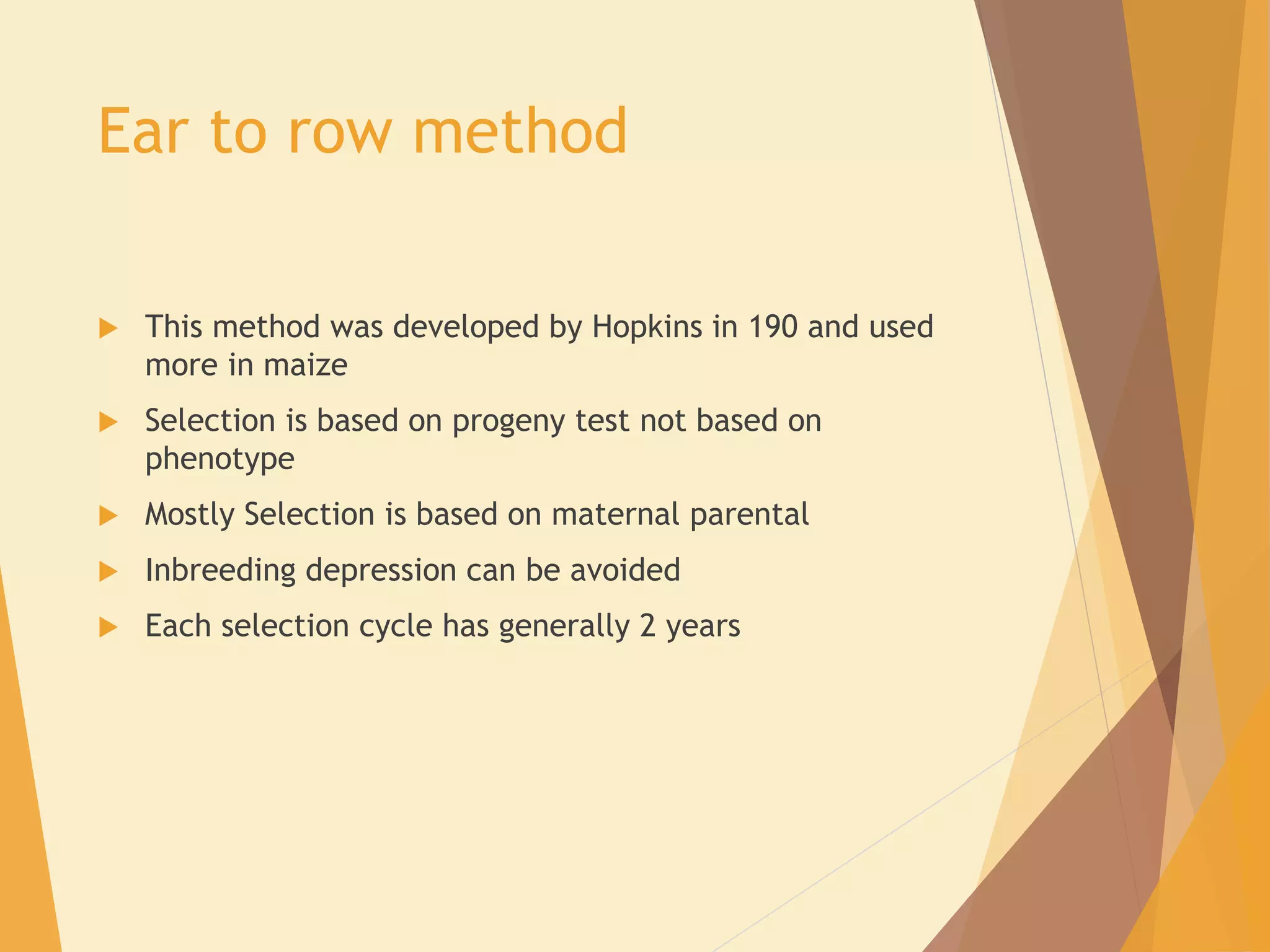 Breeding methods in cross pollinated crops | PPTX
