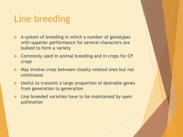 Breeding methods in cross pollinated crops | PPTX