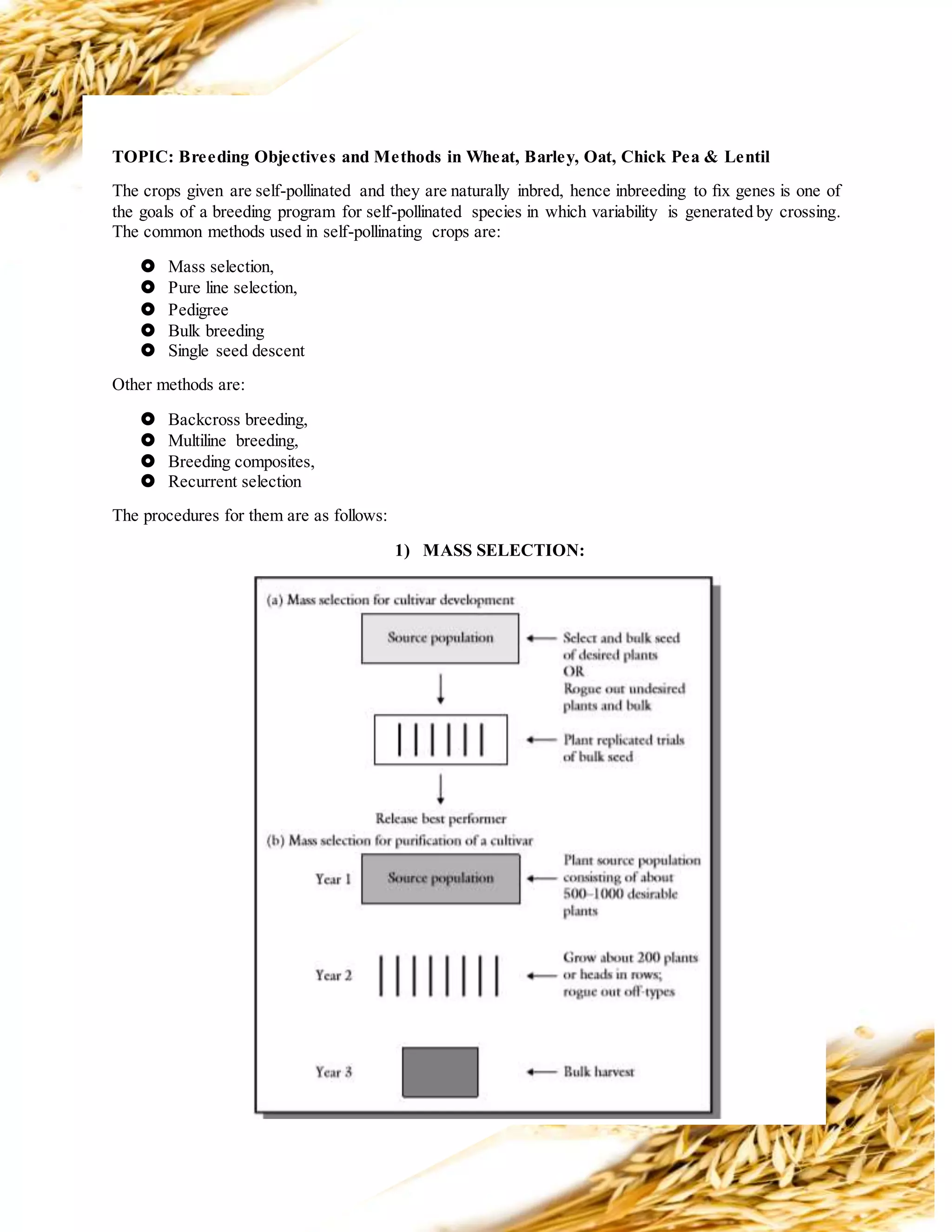 Breeding methods shalu | PDF