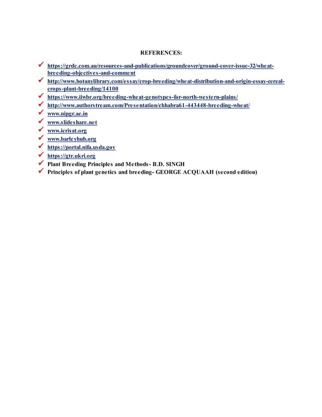 Breeding methods shalu | PDF