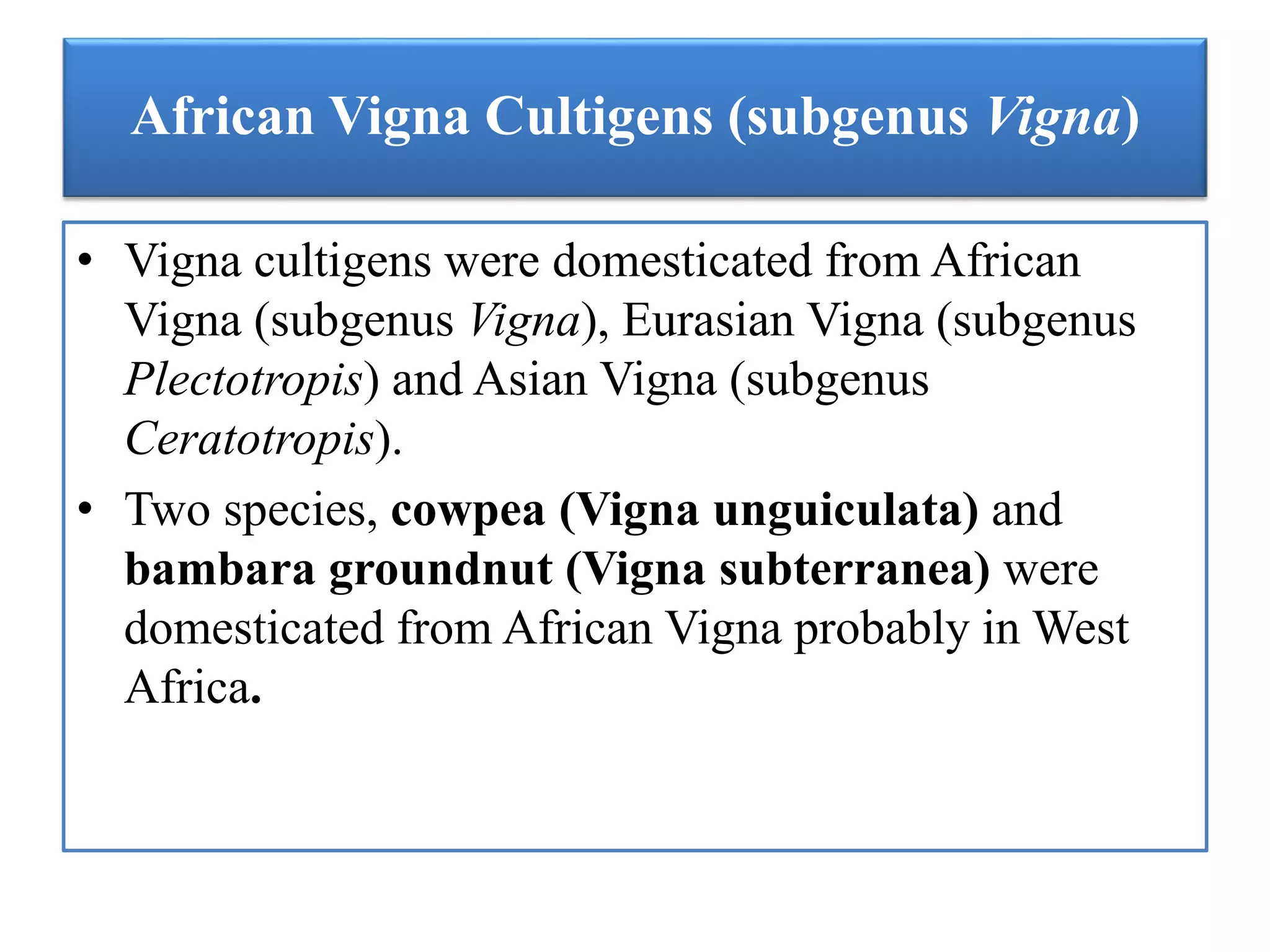 Breeding of cowpea | PPTX