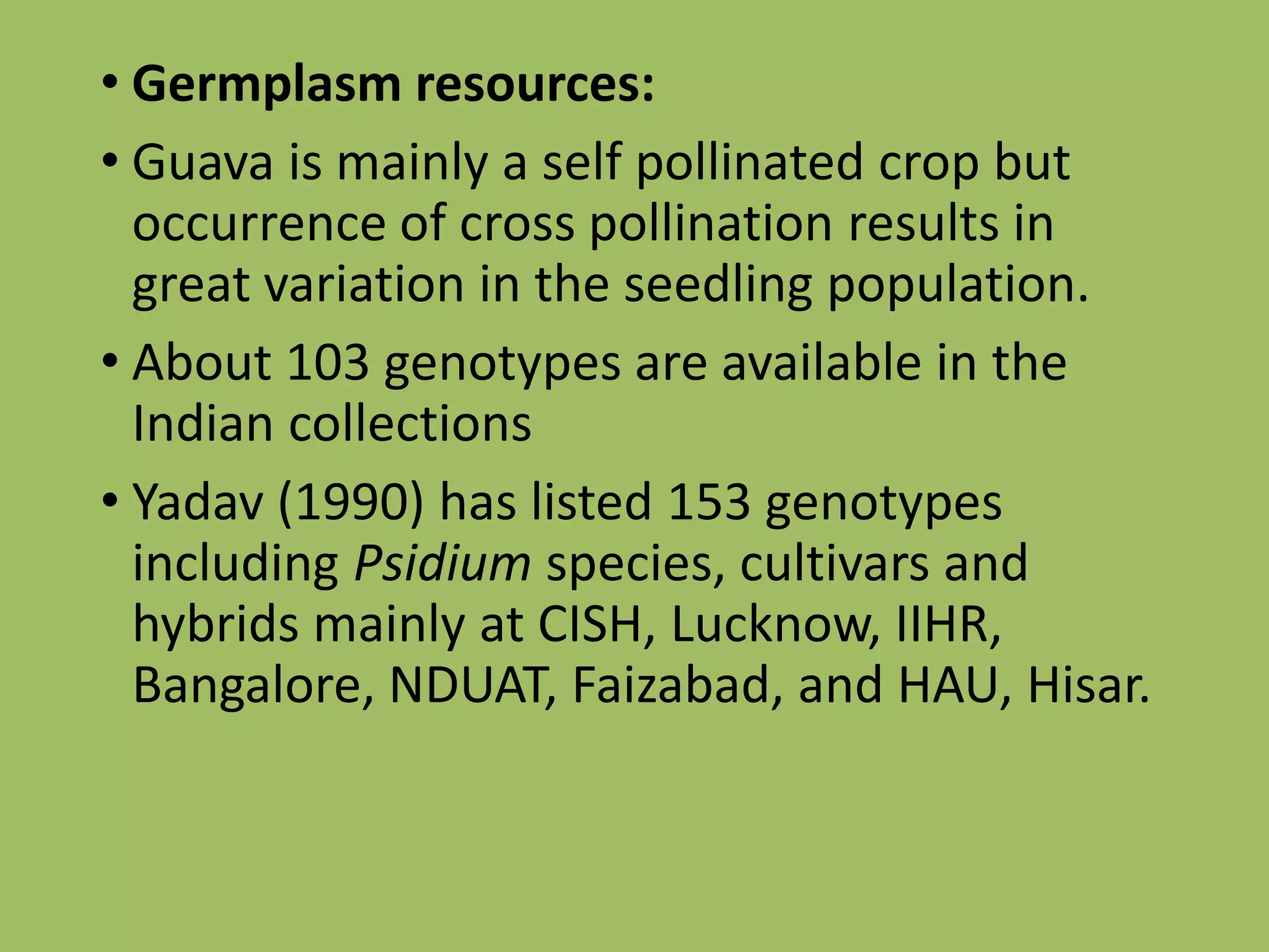 Breeding of guava | PPTX