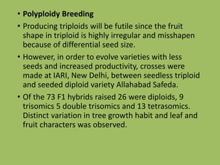 Breeding of guava | PPTX | Gardening | Home & Garden