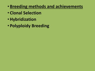 Selective Breeding Achievements
