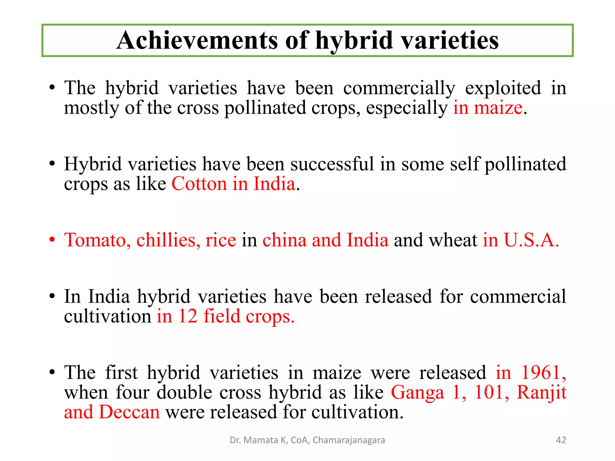 Breeding of Maize | PDF