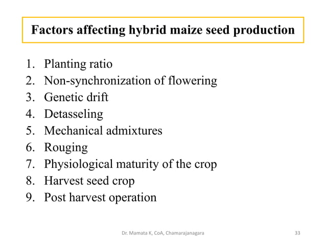 Breeding of Maize | PDF