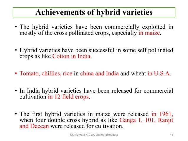 Breeding of Maize | PDF