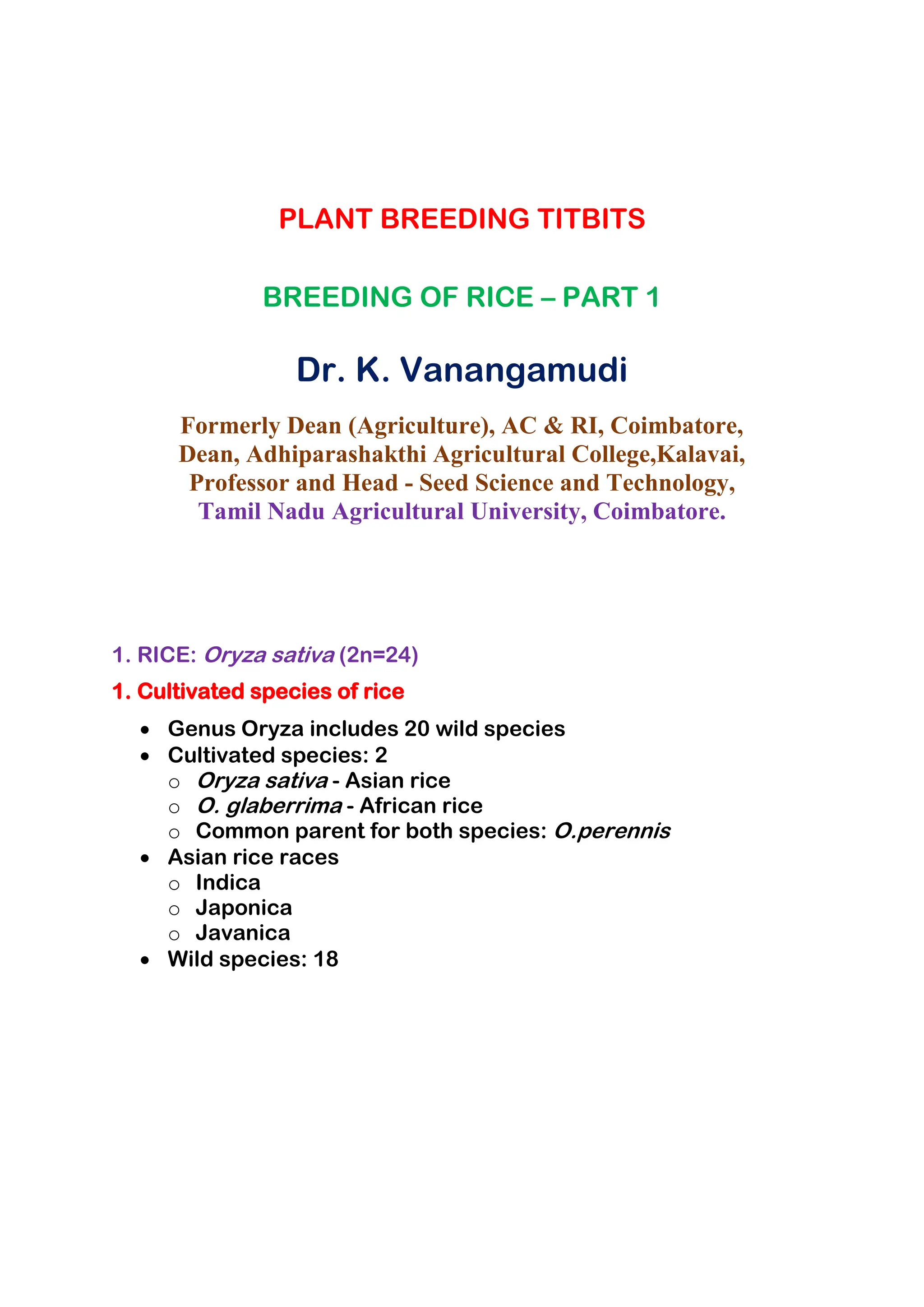 Plant Breeding - Breeding of Rice Part 1.pdf