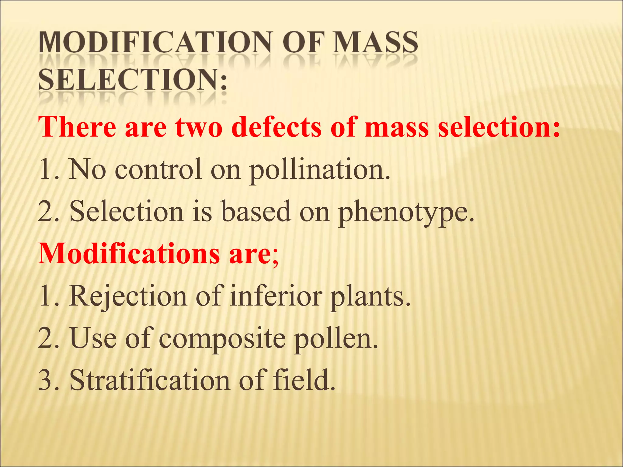Breeding self pollinated crops | PPT