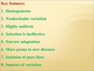 Breeding self pollinated crops | PPT