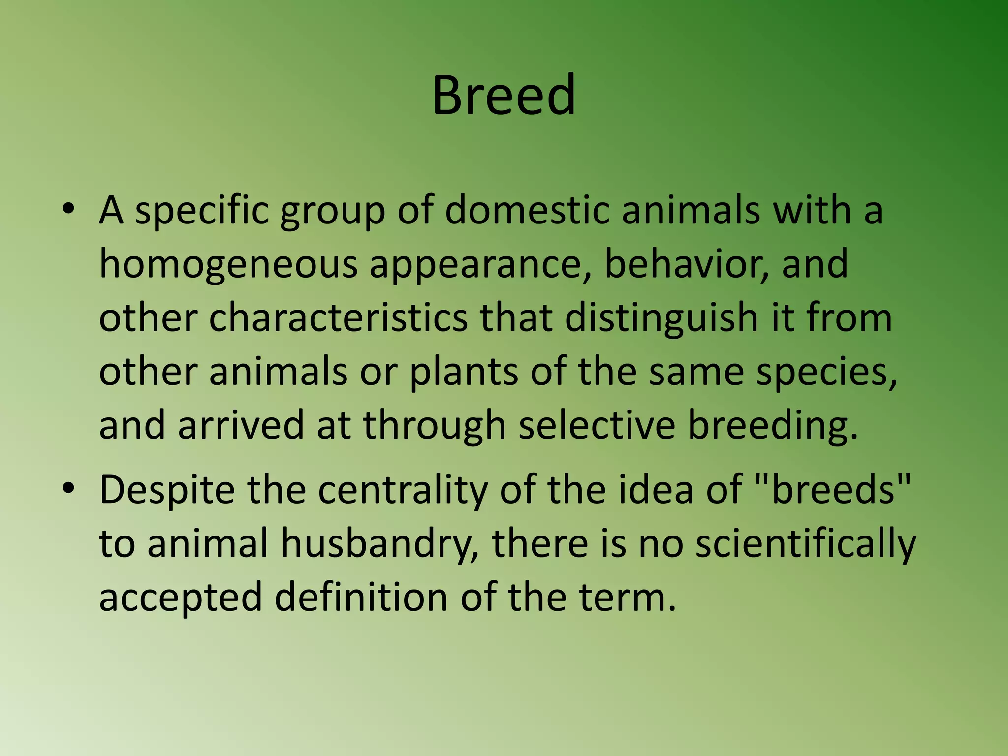 Breeding systems | PPTX