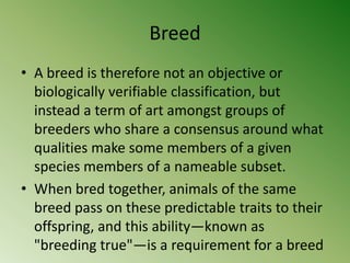 Breeding systems | PPTX