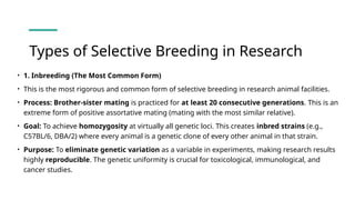 BREEDING TYPES of animals in animal house | PPTX