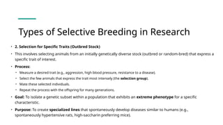 BREEDING TYPES of animals in animal house | PPTX