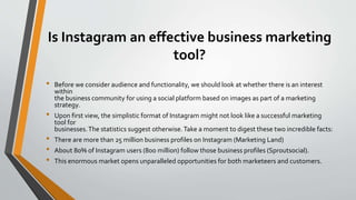 The Power Of Instagram As A Business Marketing Tool | PPTX