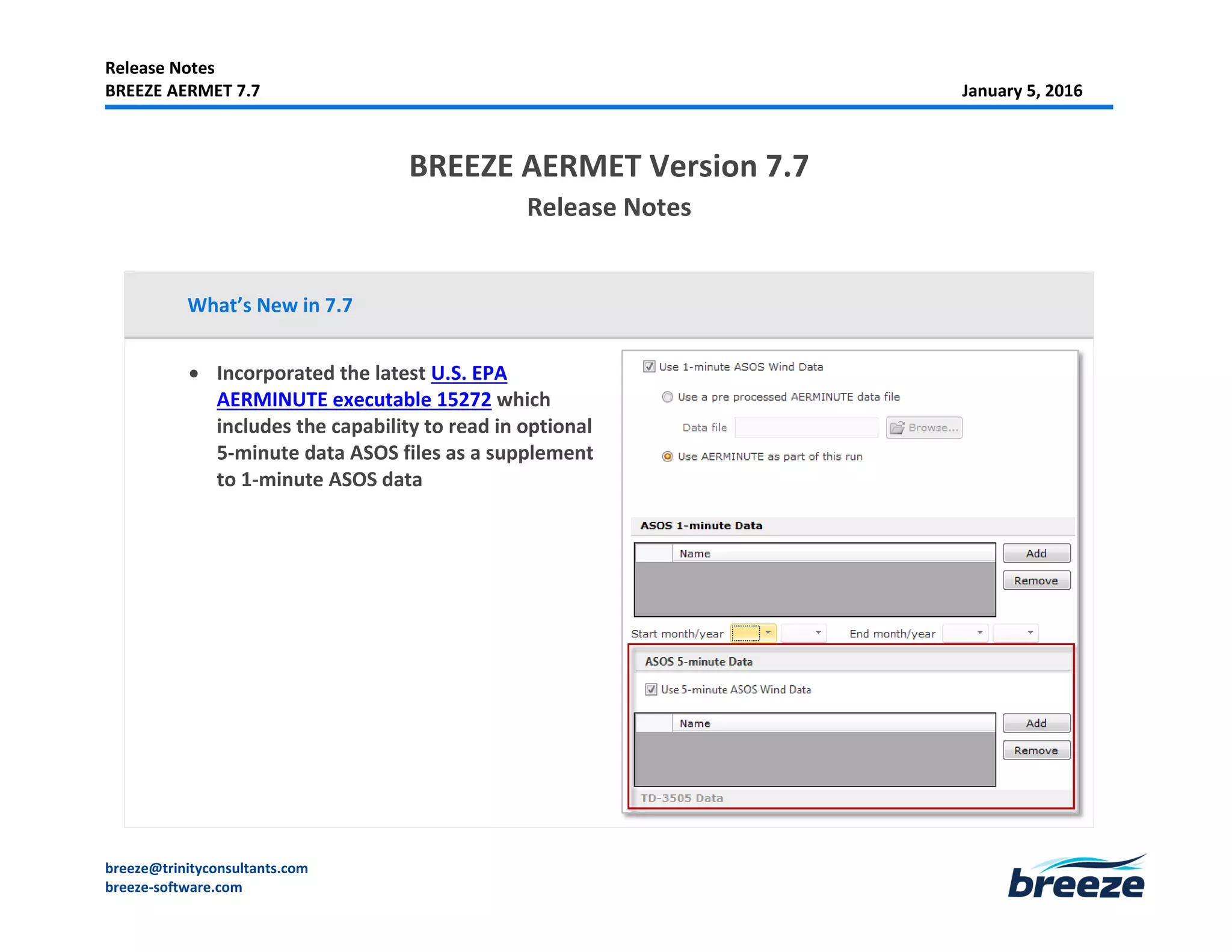 BREEZE AERMET 7.7 Release Notes | PDF