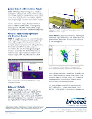 BREEZE AERMOD ISC Tech Sheet | PDF