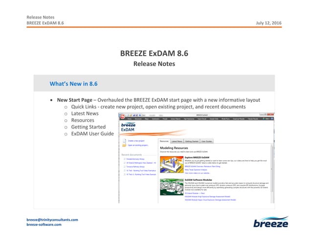 BREEZE ExDAM 8.6 Release Notes | PPT