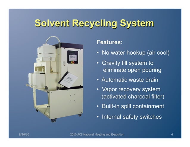 Brehio solvent recycle | PDF | Pharmaceutical Industry | Industries