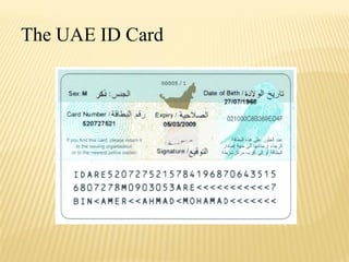 BRIEFING ON THE UAE NATIONAL ID CARD PROJECT | PDF
