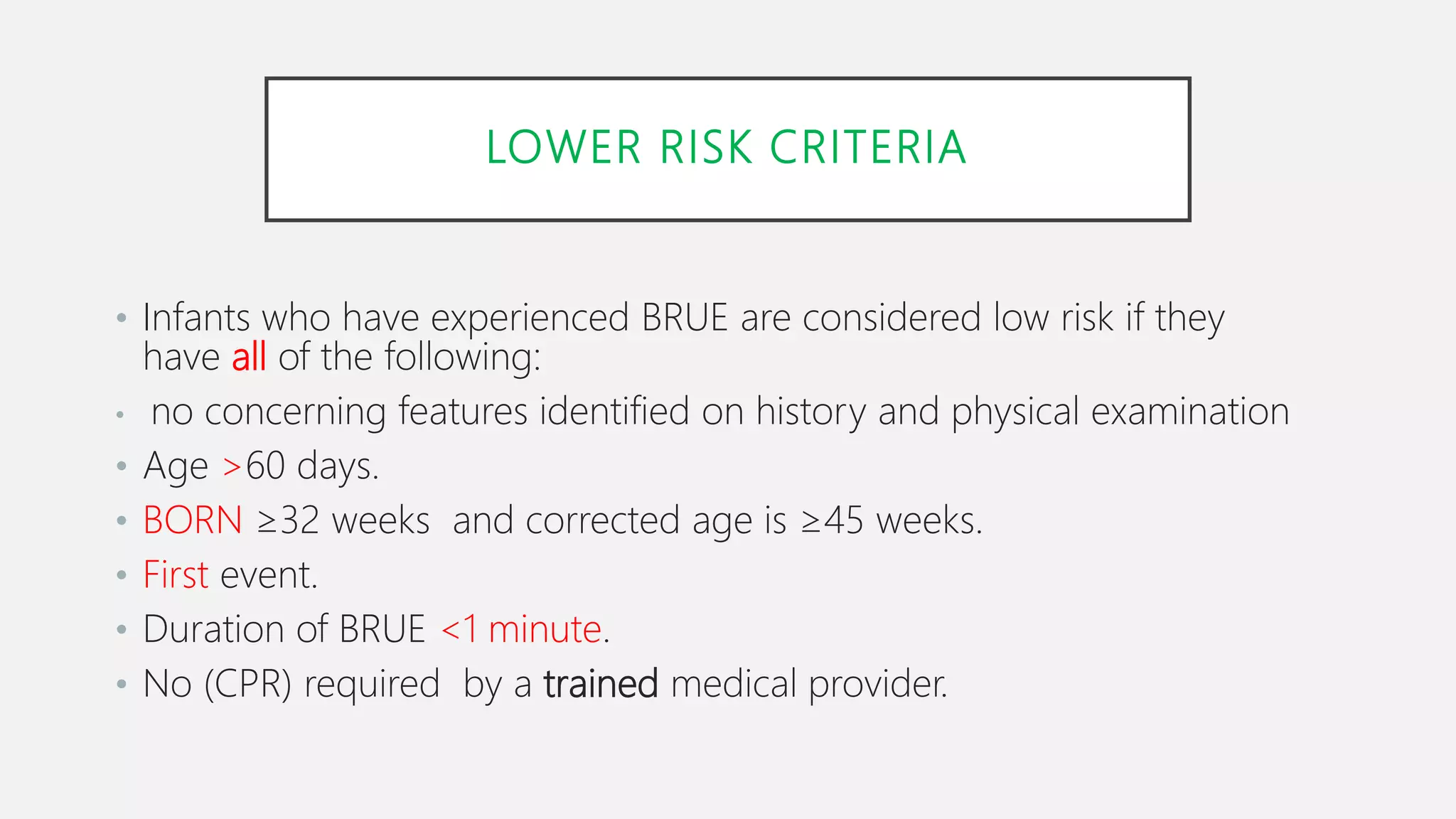 Brief resolved unexplained events (brue) | PPTX