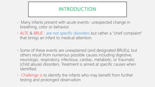 Brief resolved unexplained events (brue) | PPTX