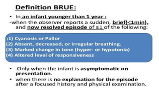 Brief resolved unexplained events (brue) | PPTX
