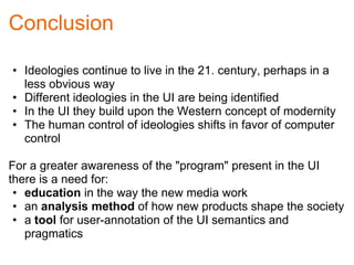 Ideologies in HCI: A Semiotic Perspective | PPT