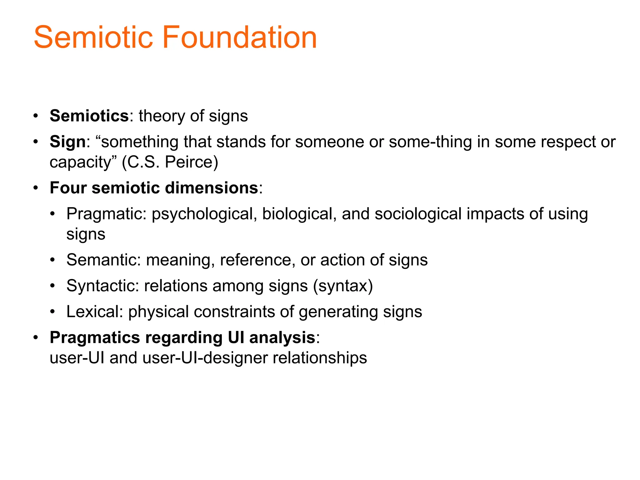 Semiotics of Interaction: Towards a UI Alphabet | PPT