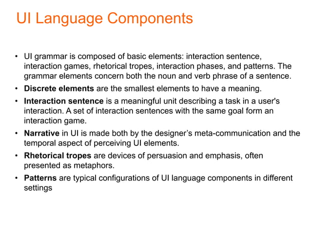 Semiotics of Interaction: Towards a UI Alphabet | PPT | Desktop Publishing | Computer Software ...