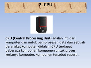 Bagian-bagian komputer | PPT | Free Download