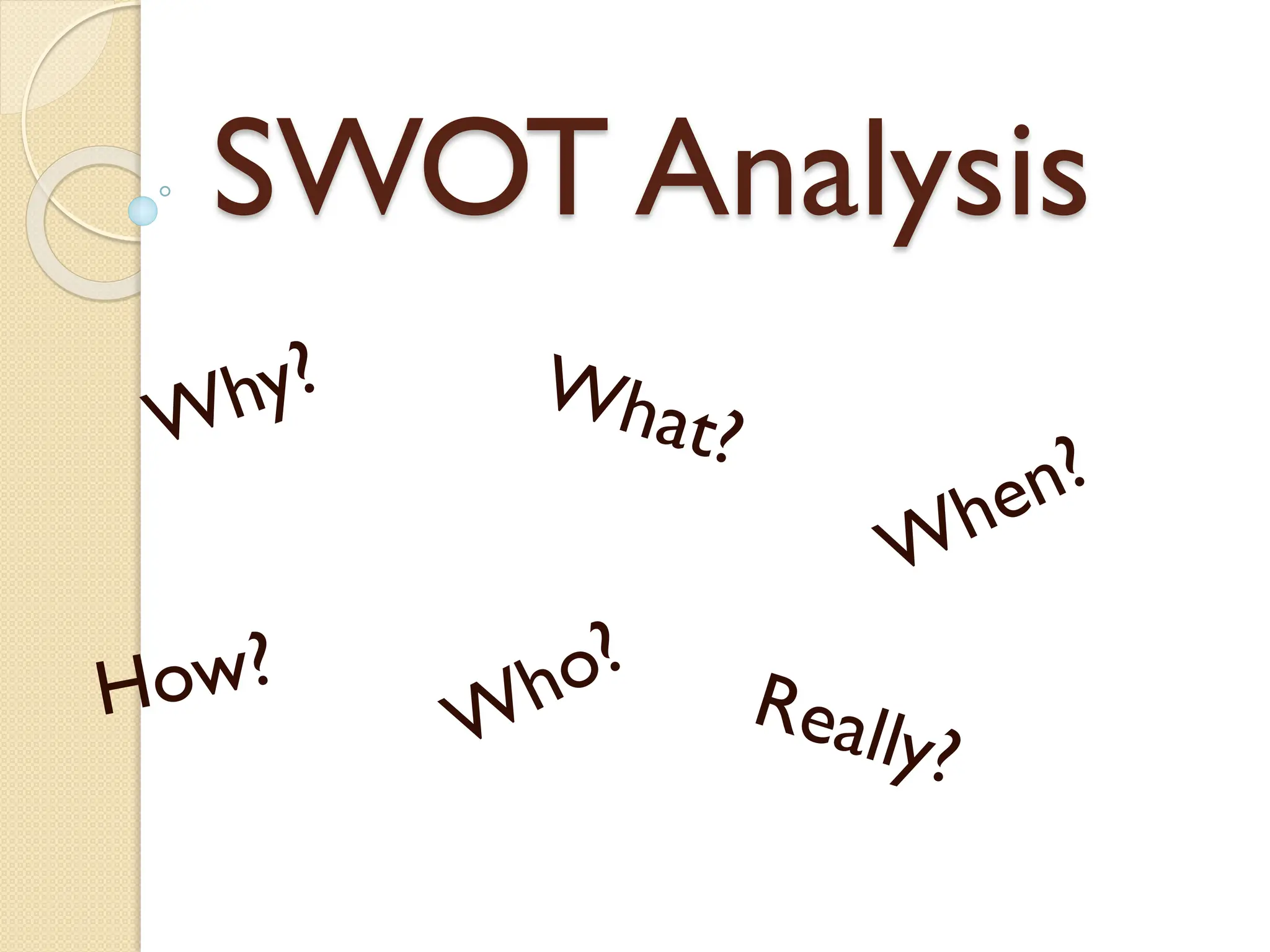 Swot analysis ppt for education students | PDF