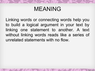 LINKING WORDS | PPTX