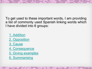 LINKING WORDS | PPTX