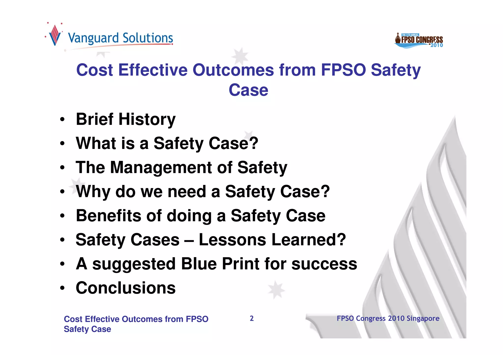 Cost Effective Outcomes from FPSO Safety Case | PDF