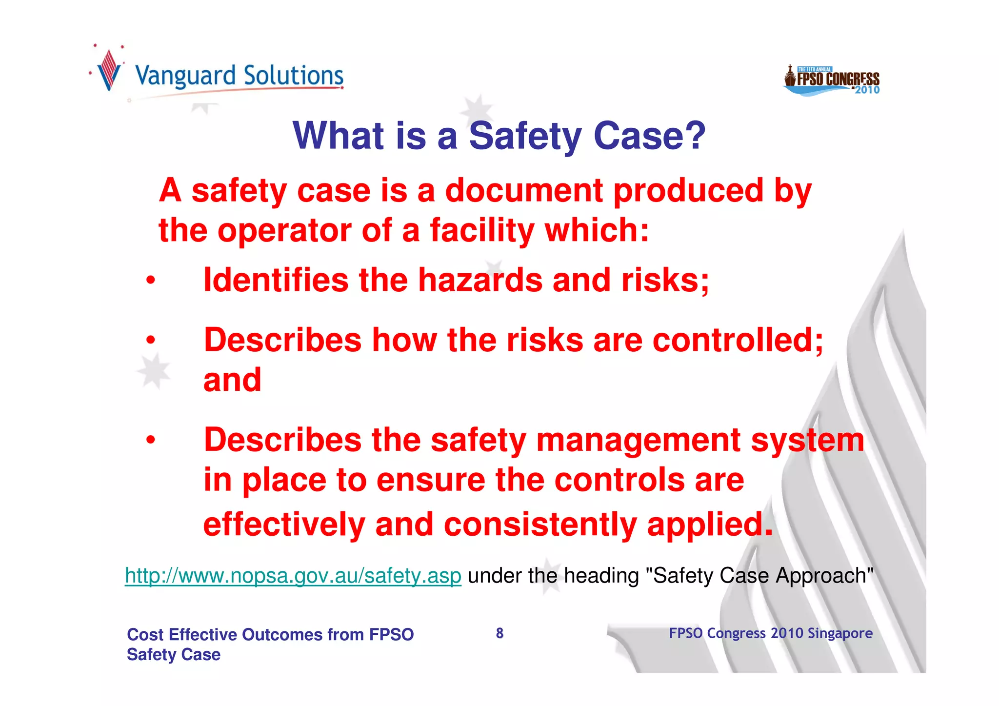 Cost Effective Outcomes from FPSO Safety Case | PDF