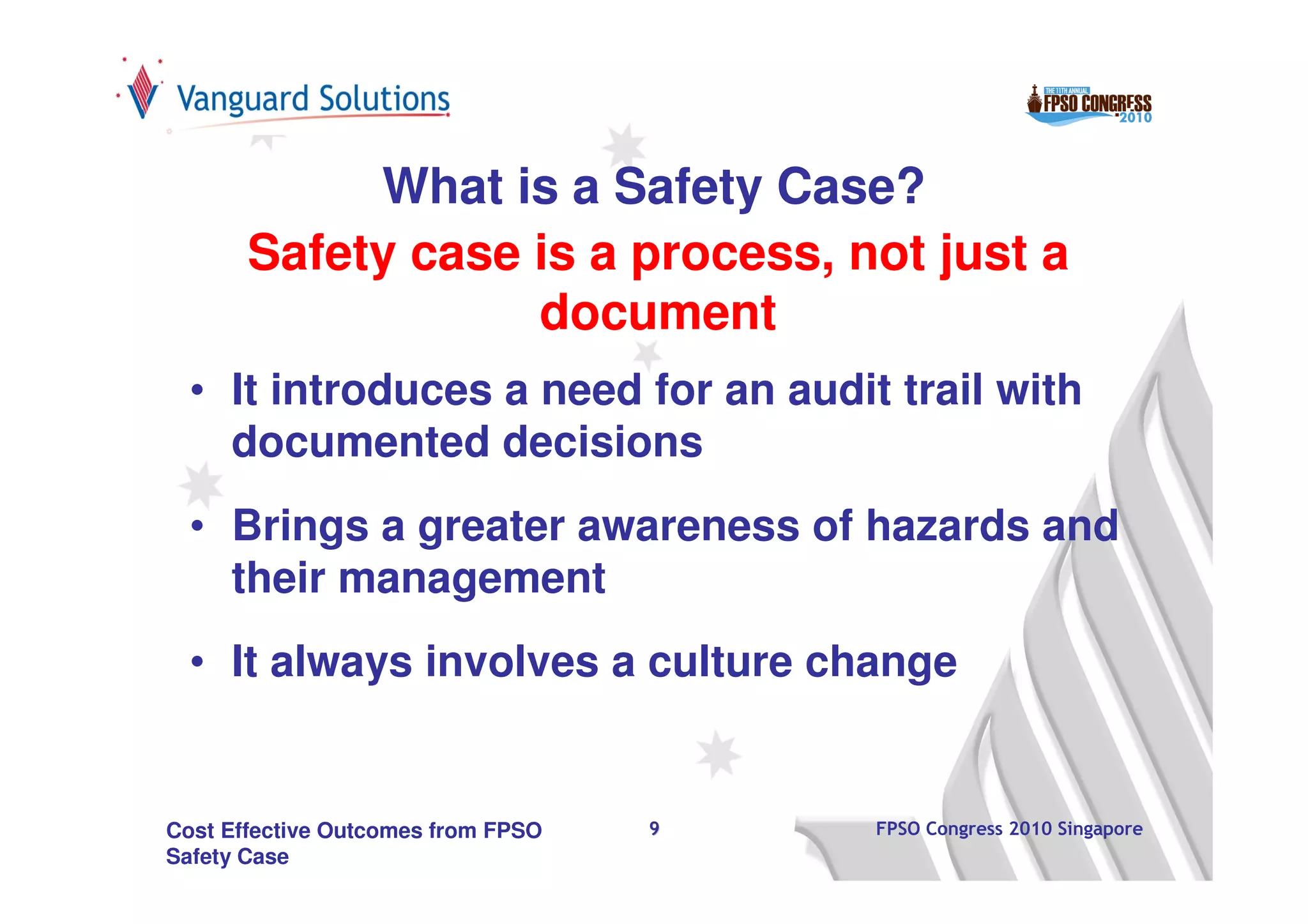 Cost Effective Outcomes from FPSO Safety Case | PDF