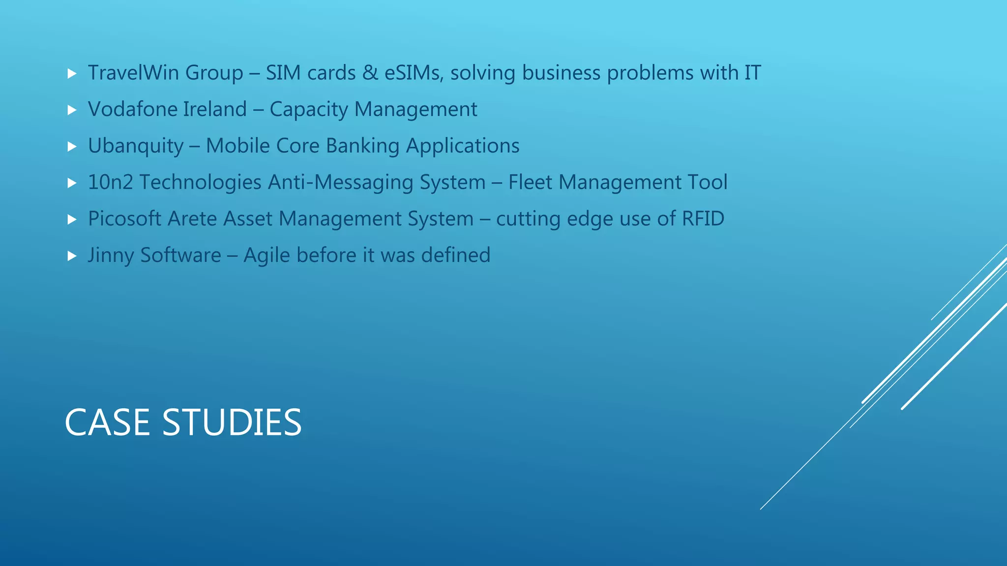 Brendan McKenna adding capability | PPT