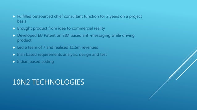 Brendan McKenna adding capability | PPT