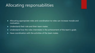 Allocating roles | PPTX