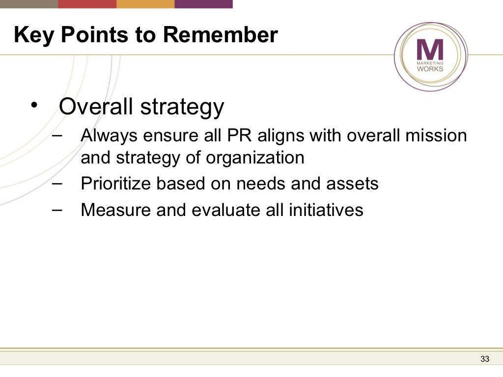 Key Points To Remember key-points-to-remember