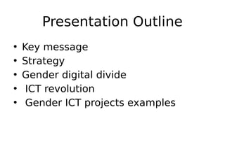 Looking for a gender perspective in ICT4D: Brenda Zulu presentation | PPT