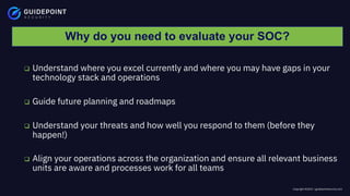Grow Up! Evaluating and Maturing Your SOC using MITRE ATT&CK | PDF