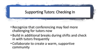 Writing, Peer Tutoring, and Reimagining: A Trauma-Informed Praxis for Social Justice | PPT