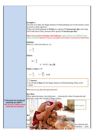 lesson plan for COT and promotion mathematics 9 | DOCX