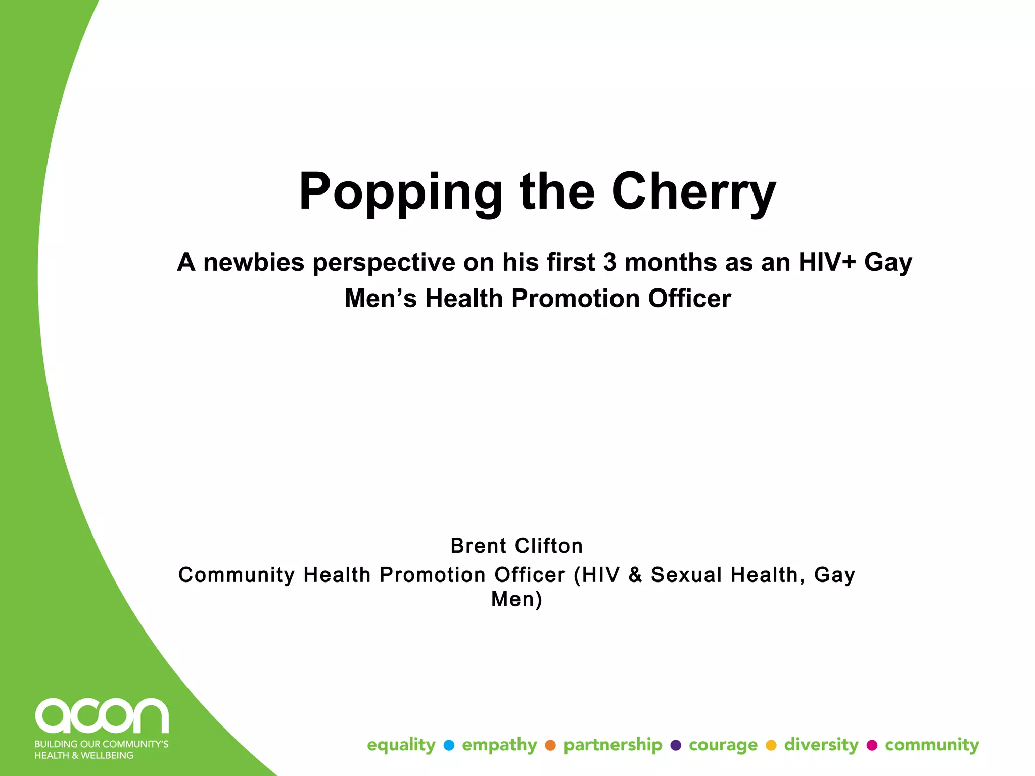Popping the cherry | PPT