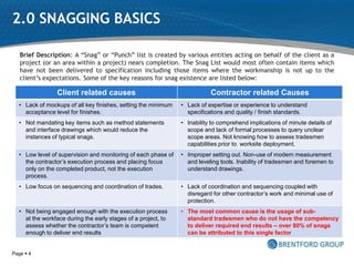 Pre-opening interior snagging services for luxury hotels | PDF